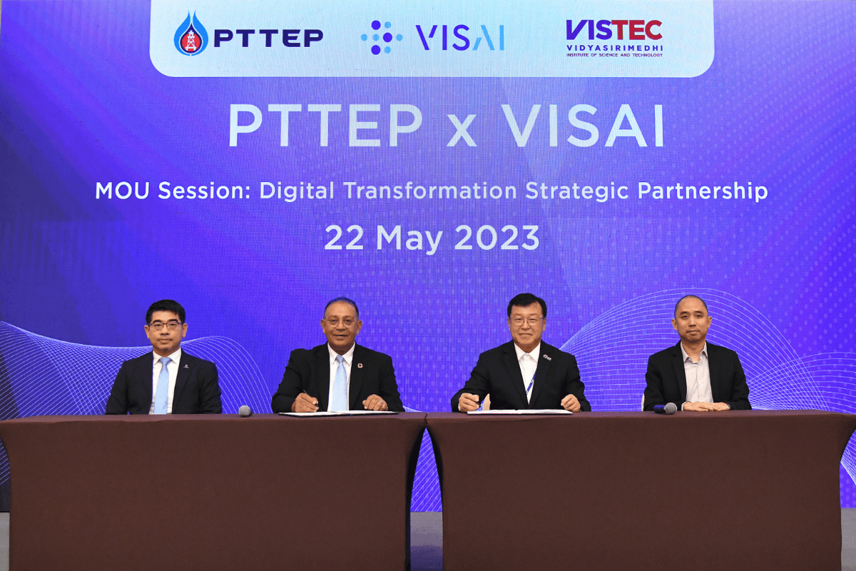 VISAI x PTTEP ลงนาม MOU ด้านการพัฒนาดิจิทัลโซลูชันฯ | VISAI.ai