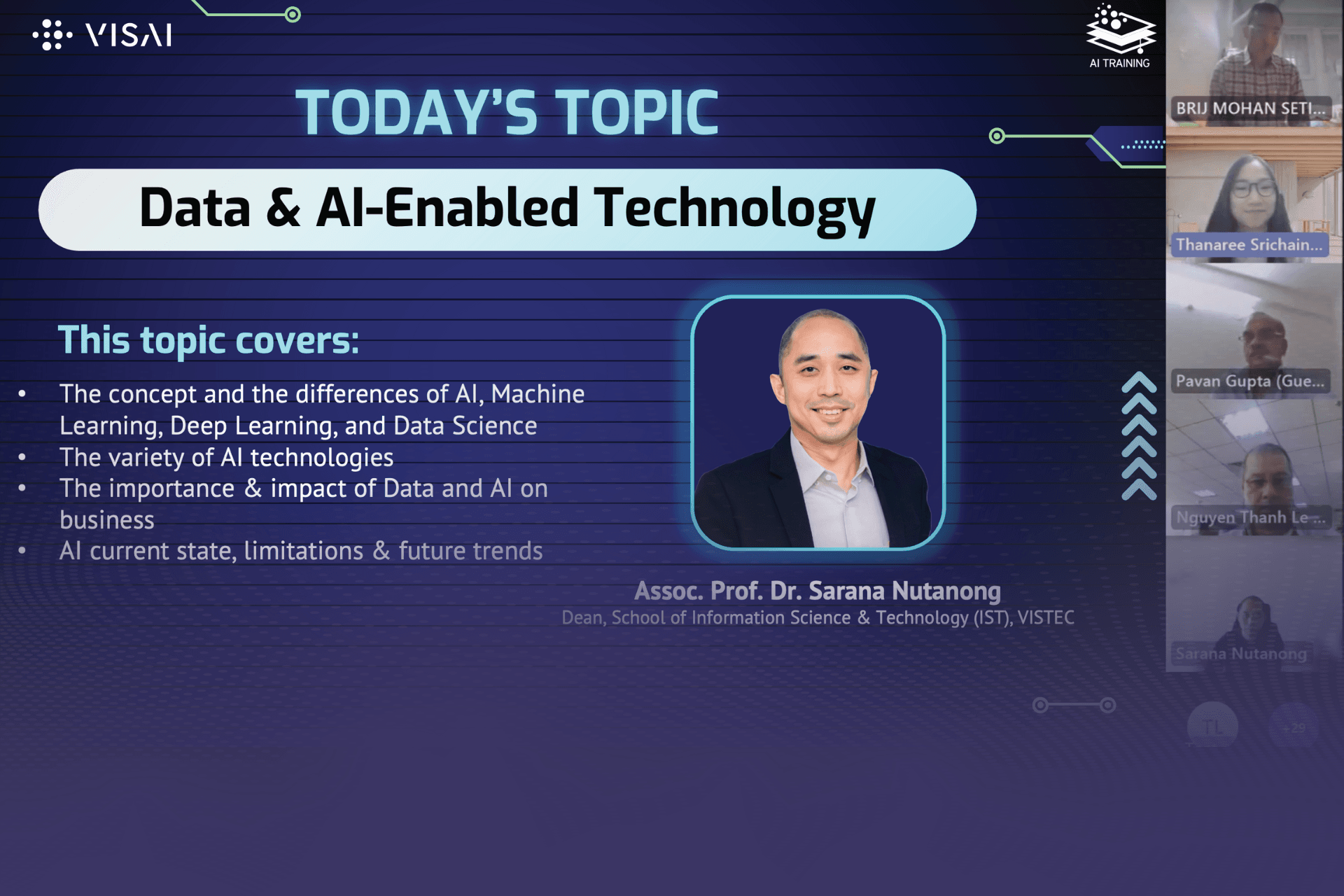 หลักสูตร Data Driven Organization สอนพนักงานภูมิภาค Apac Visaiai 9693